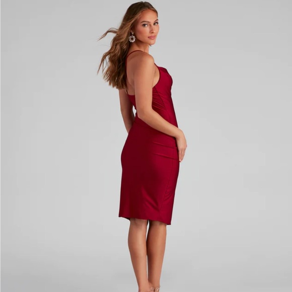 Windsor | Dresses | Windsor High Slit Mini Dress Xl | Poshmark